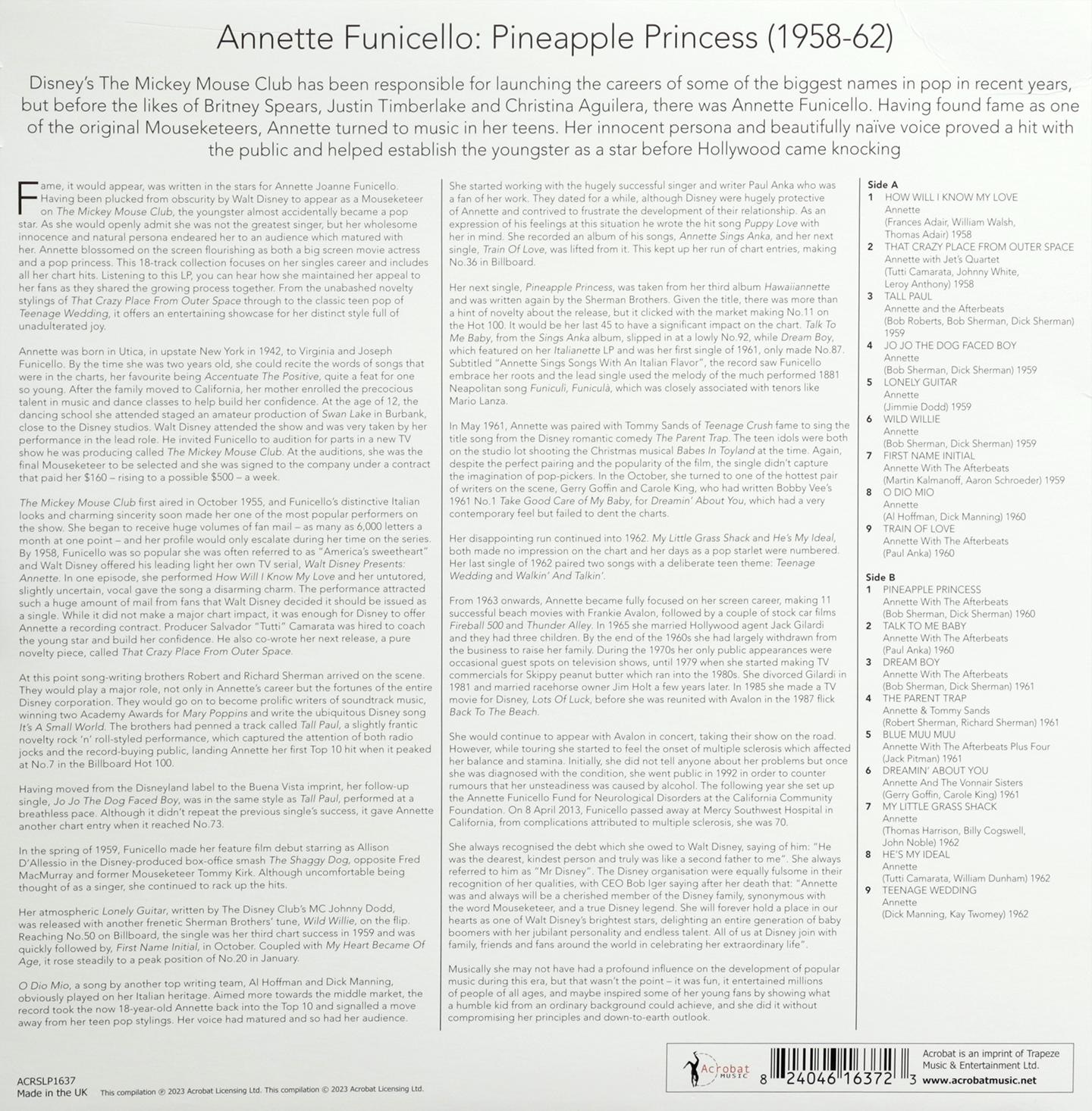 Annette Funicello Pineapple Princess 1958 62