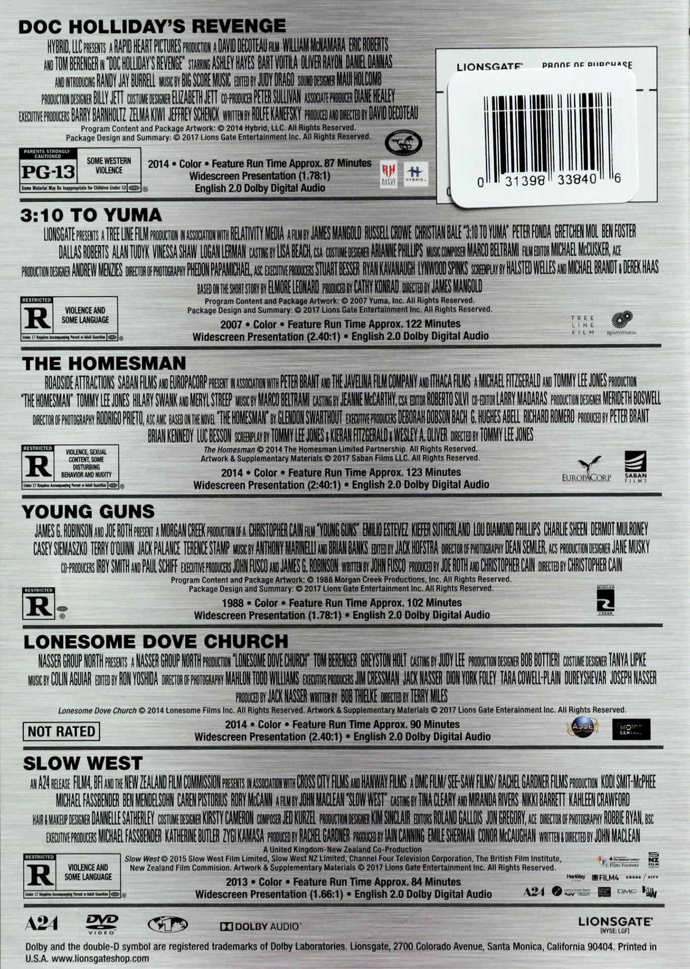 WESTERN 6-FILM COLLECTION - HamiltonBook.com