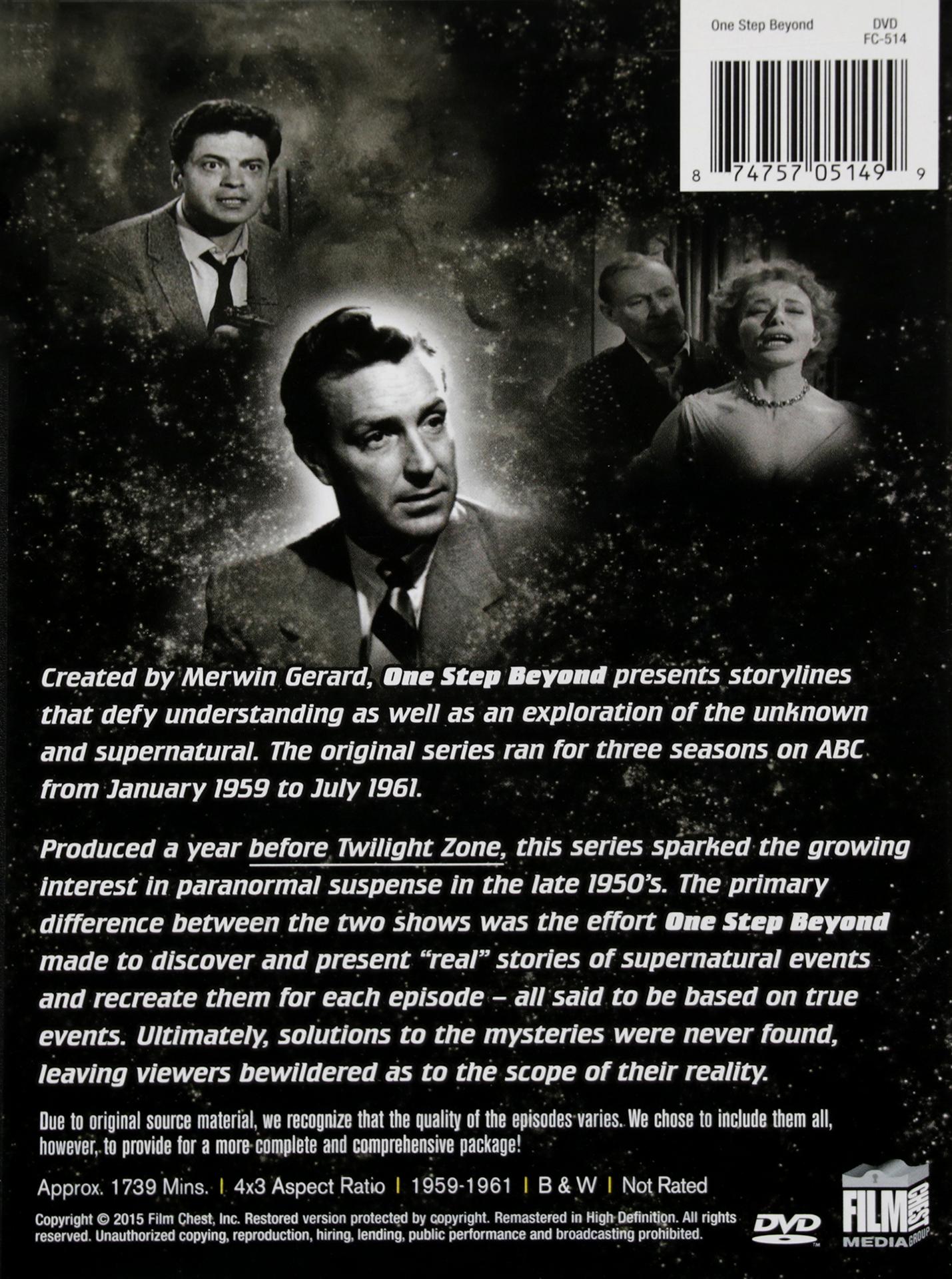 ONE STEP BEYOND: 70 Episodes - HamiltonBook.com