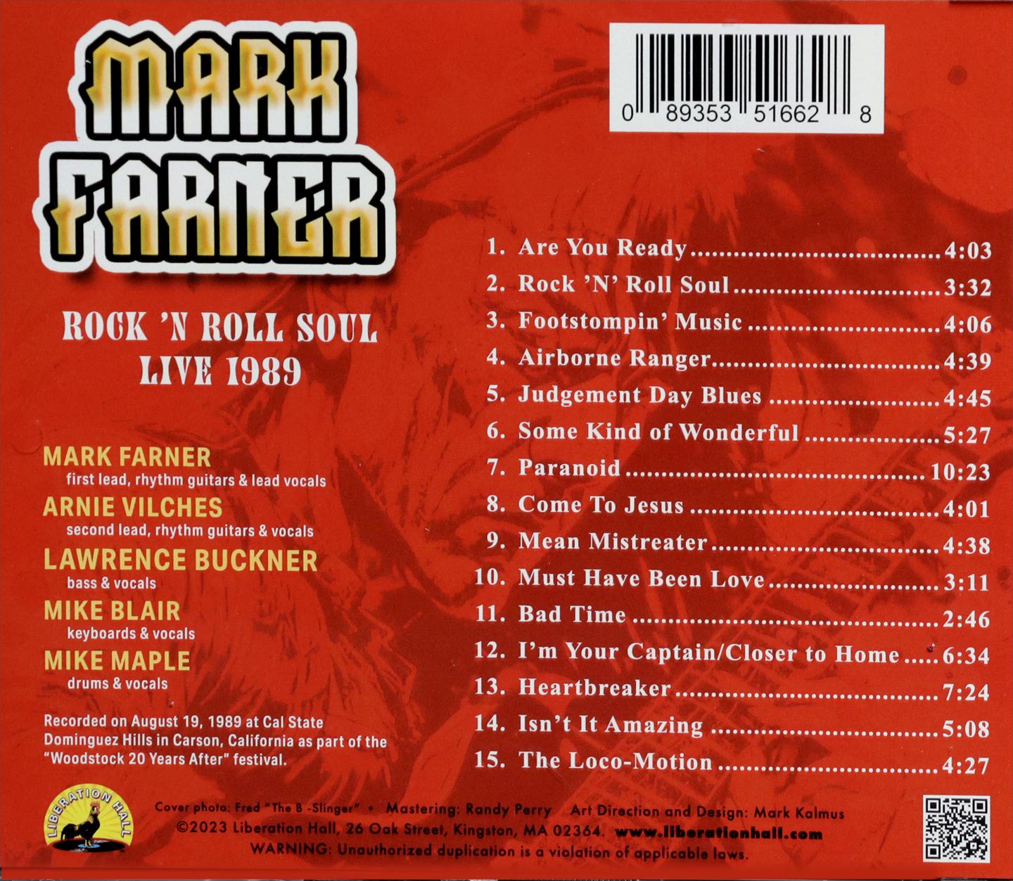MARK FARNER: Rock 'n Roll Soul - HamiltonBook.com