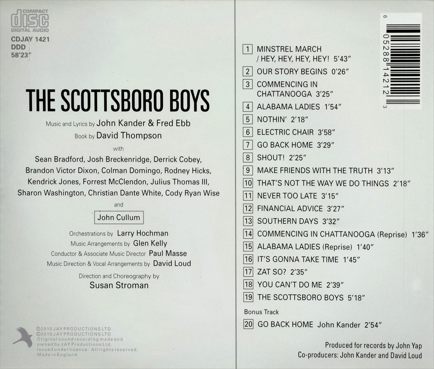 THE SCOTTSBORO BOYS: Original Off-Broadway Cast - HamiltonBook.com