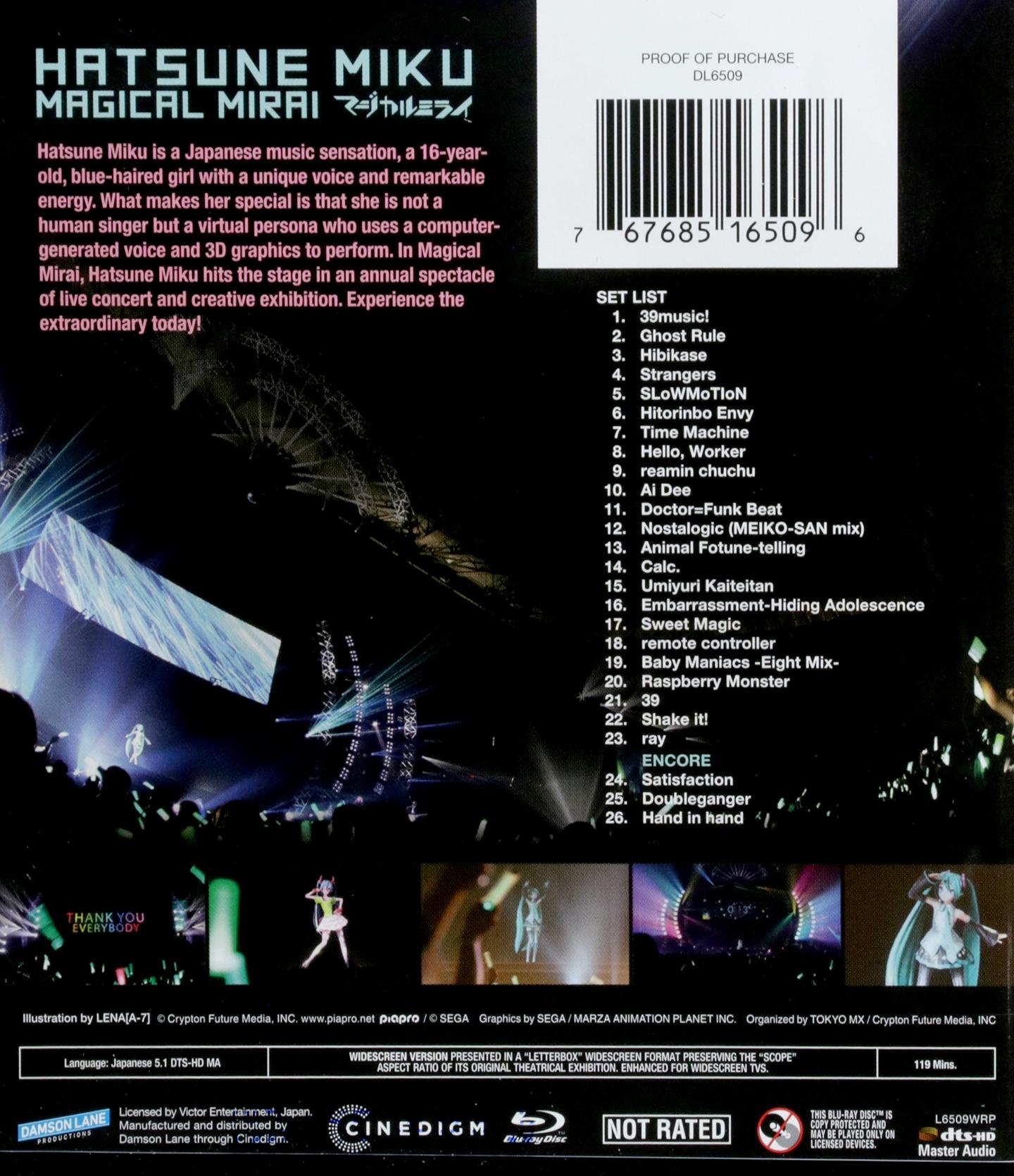 HATSUNE MIKU: Magical Mirai - HamiltonBook.com