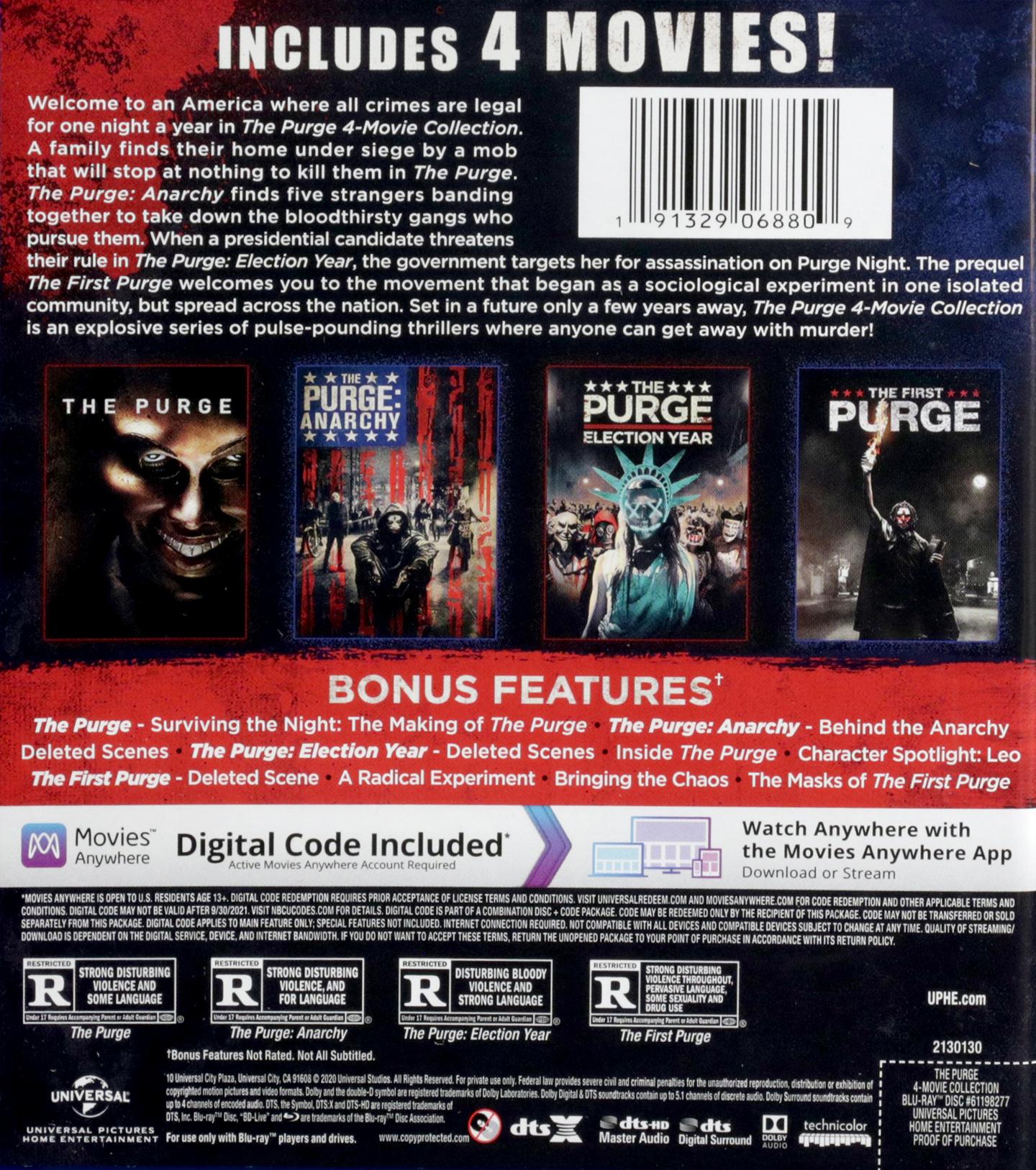 THE PURGE: 4-Movie Collection - HamiltonBook.com