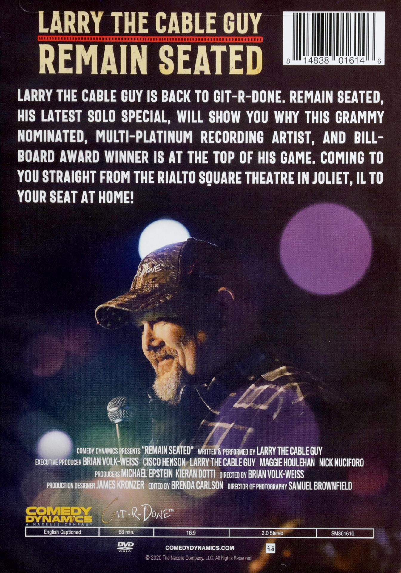 LARRY THE CABLE GUY: Remain Seated - HamiltonBook.com