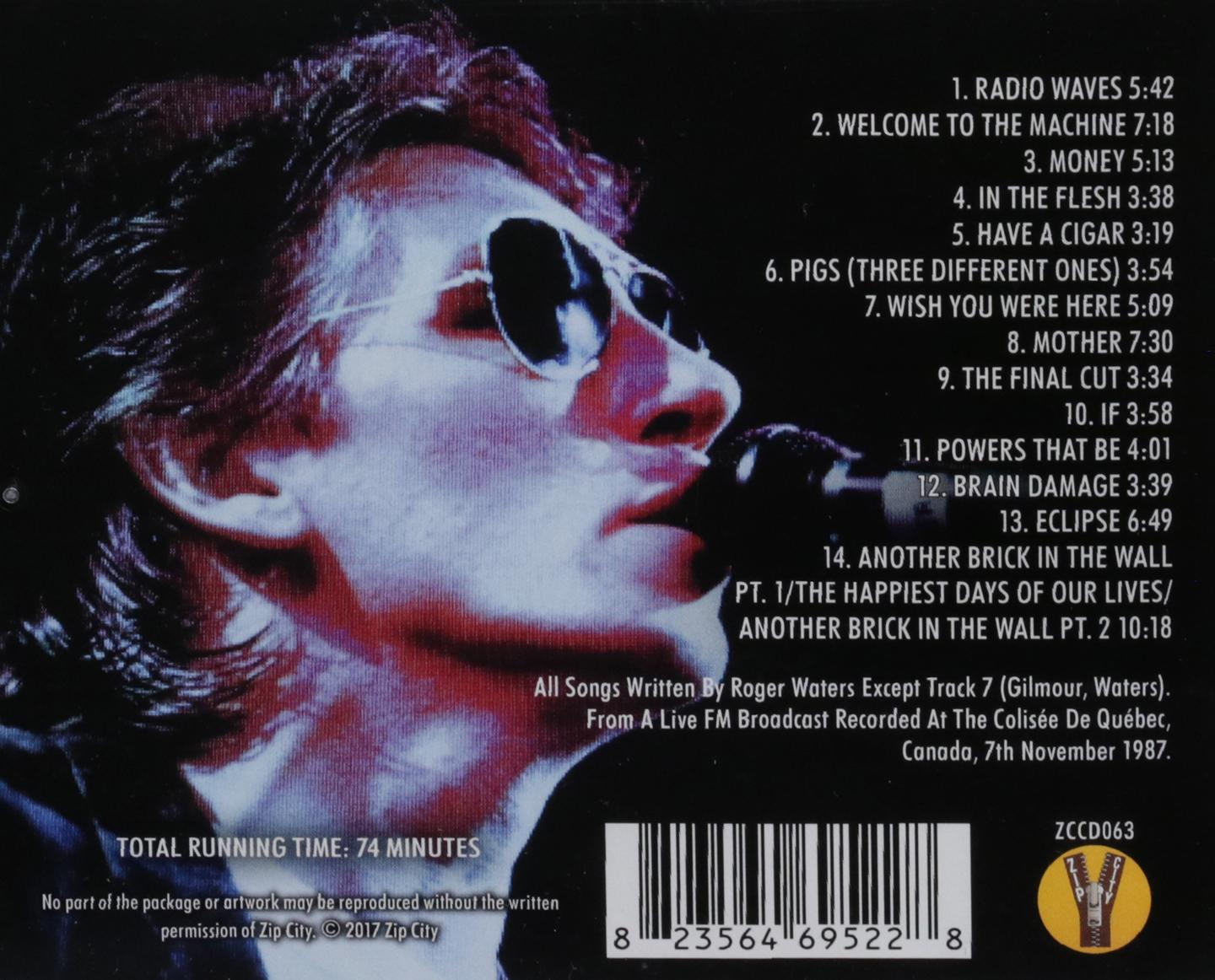ROGER WATERS: Live Radio--Quebec Broadcast 1987 - HamiltonBook.com ROGER WATERS: Live Radio--Quebec Broadcast 1987 - HamiltonBook.com