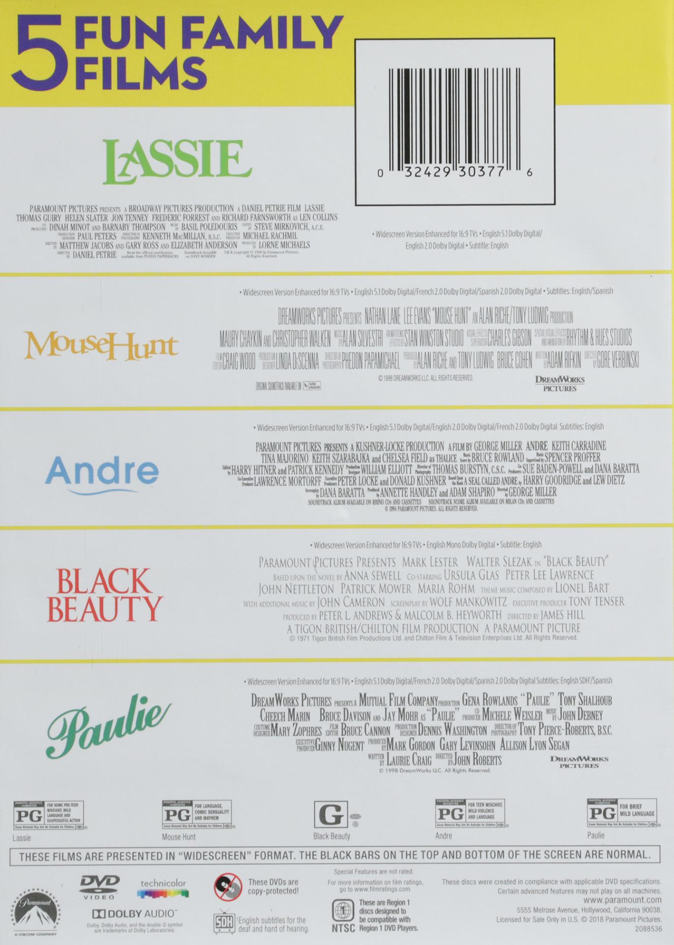 5 FUN FAMILY FILMS - HamiltonBook.com