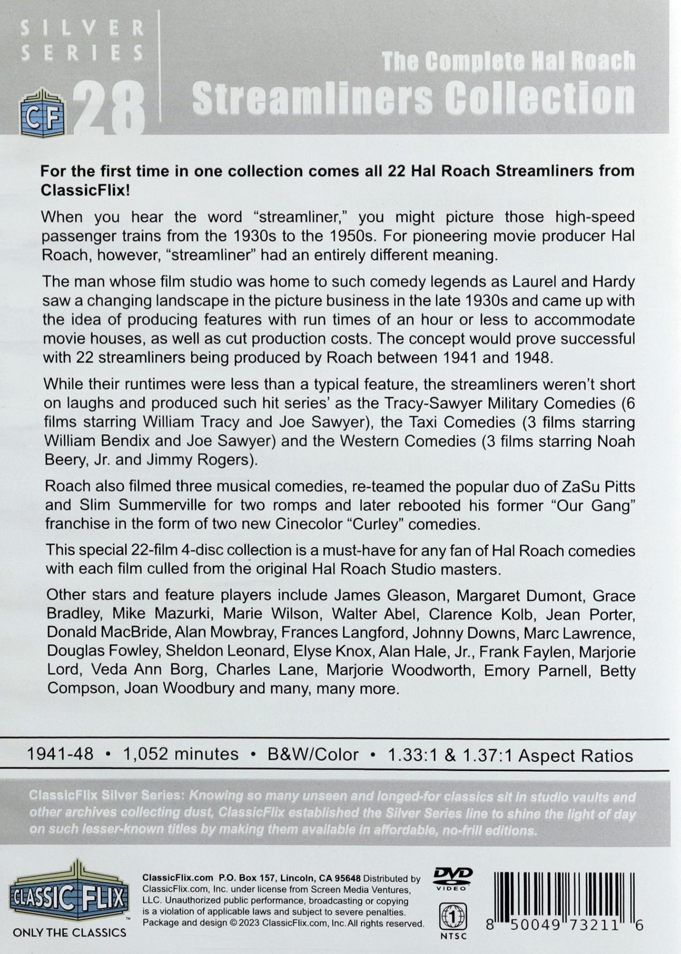 THE COMPLETE HAL ROACH STREAMLINERS COLLECTION - HamiltonBook.com