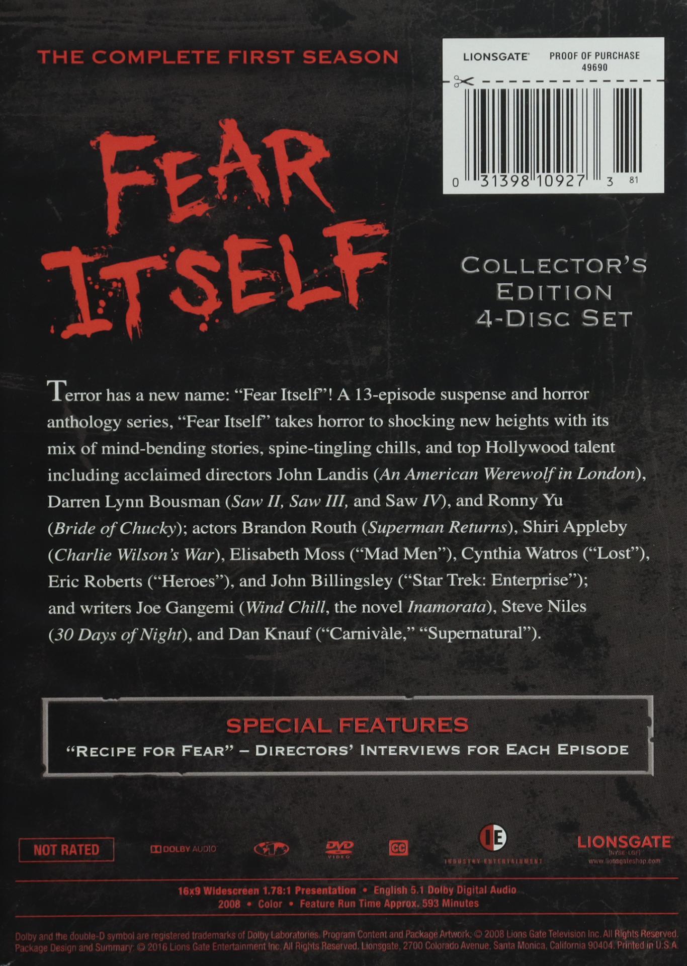 FEAR ITSELF: The Complete First Season - HamiltonBook.com