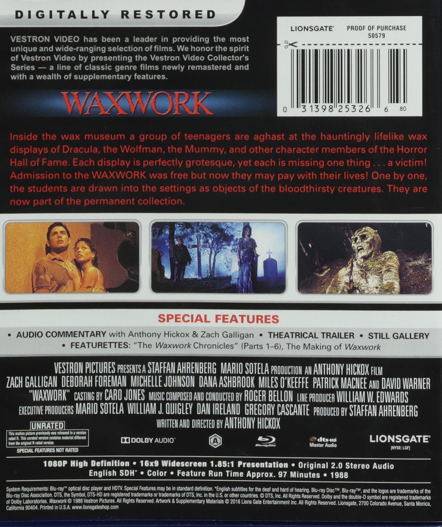 WAXWORK / WAXWORK II: Lost in Time - HamiltonBook.com