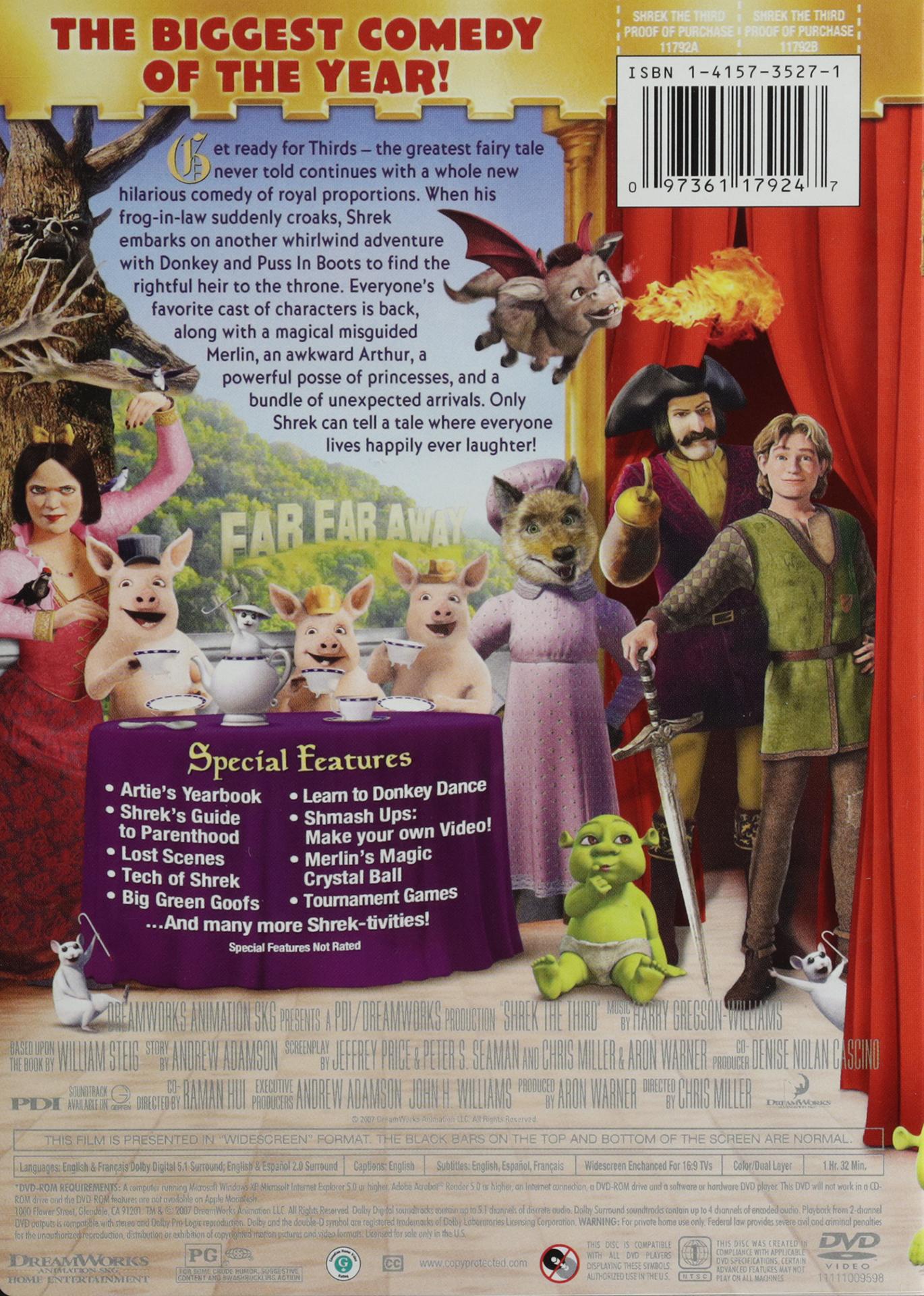 SHREK THE THIRD - HamiltonBook.com