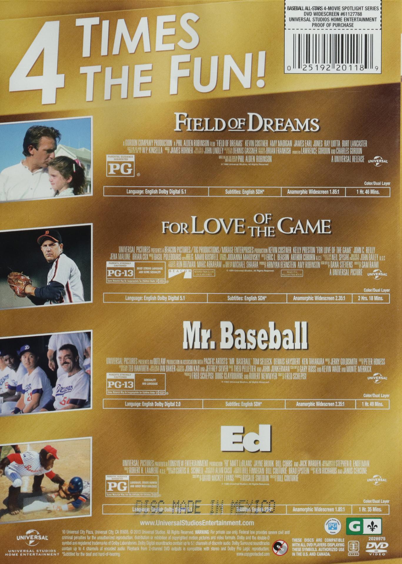 BASEBALL ALL STARS: 4-Movie Spotlight Series - HamiltonBook.com