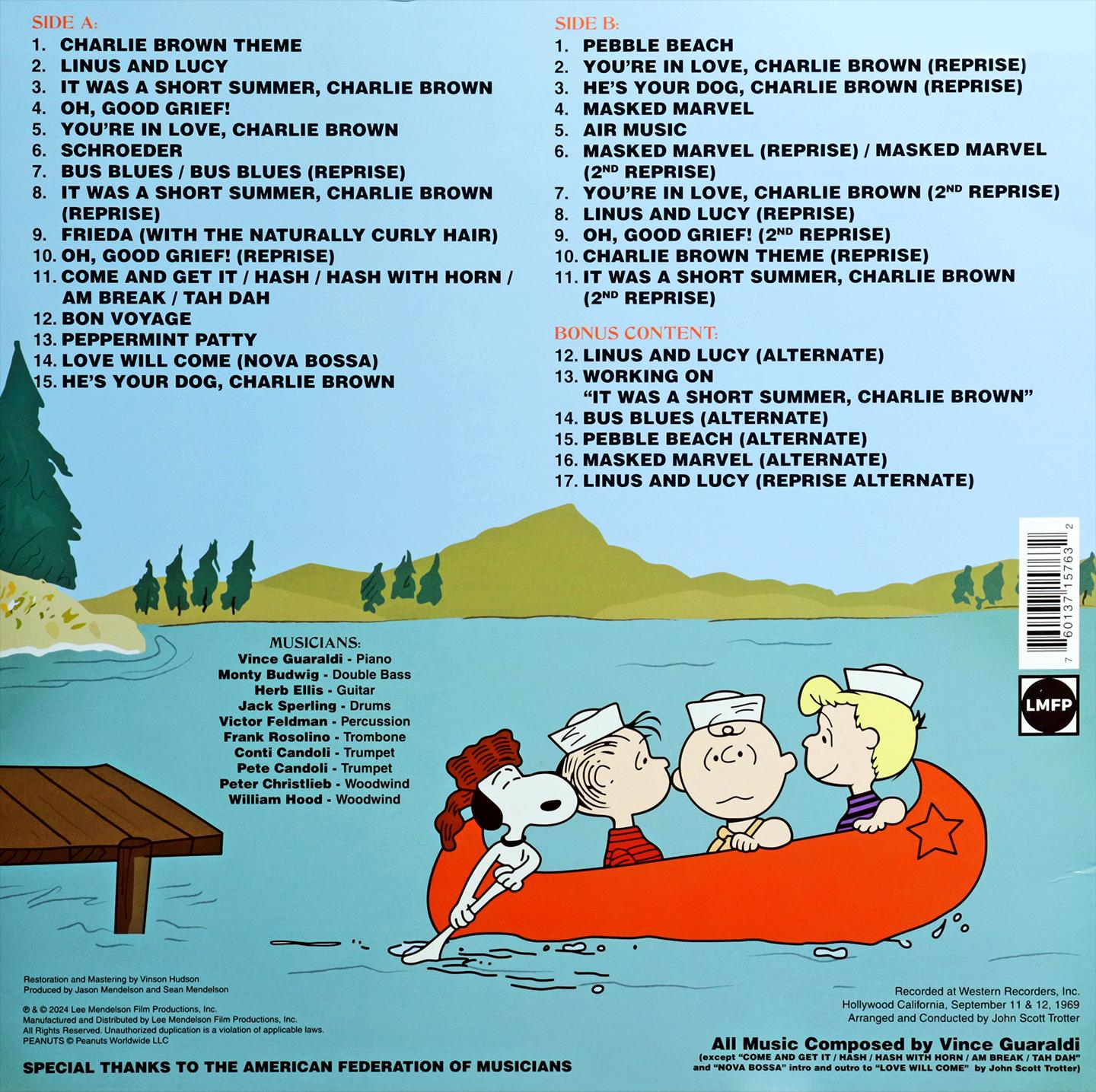 VINCE GUARALDI: It Was A Short Summer, Charlie Brown - HamiltonBook.com