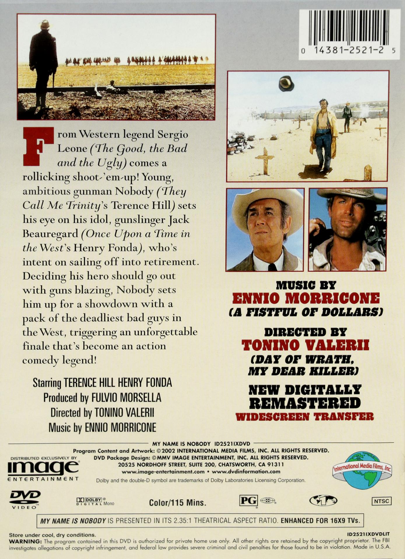 MY NAME IS NOBODY - HamiltonBook.com