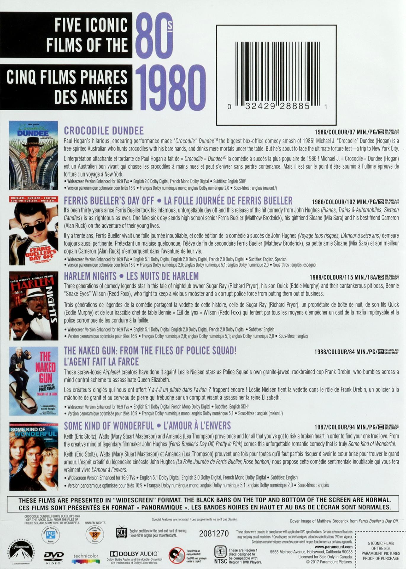 5 ICONIC FILMS OF THE 80S - HamiltonBook.com