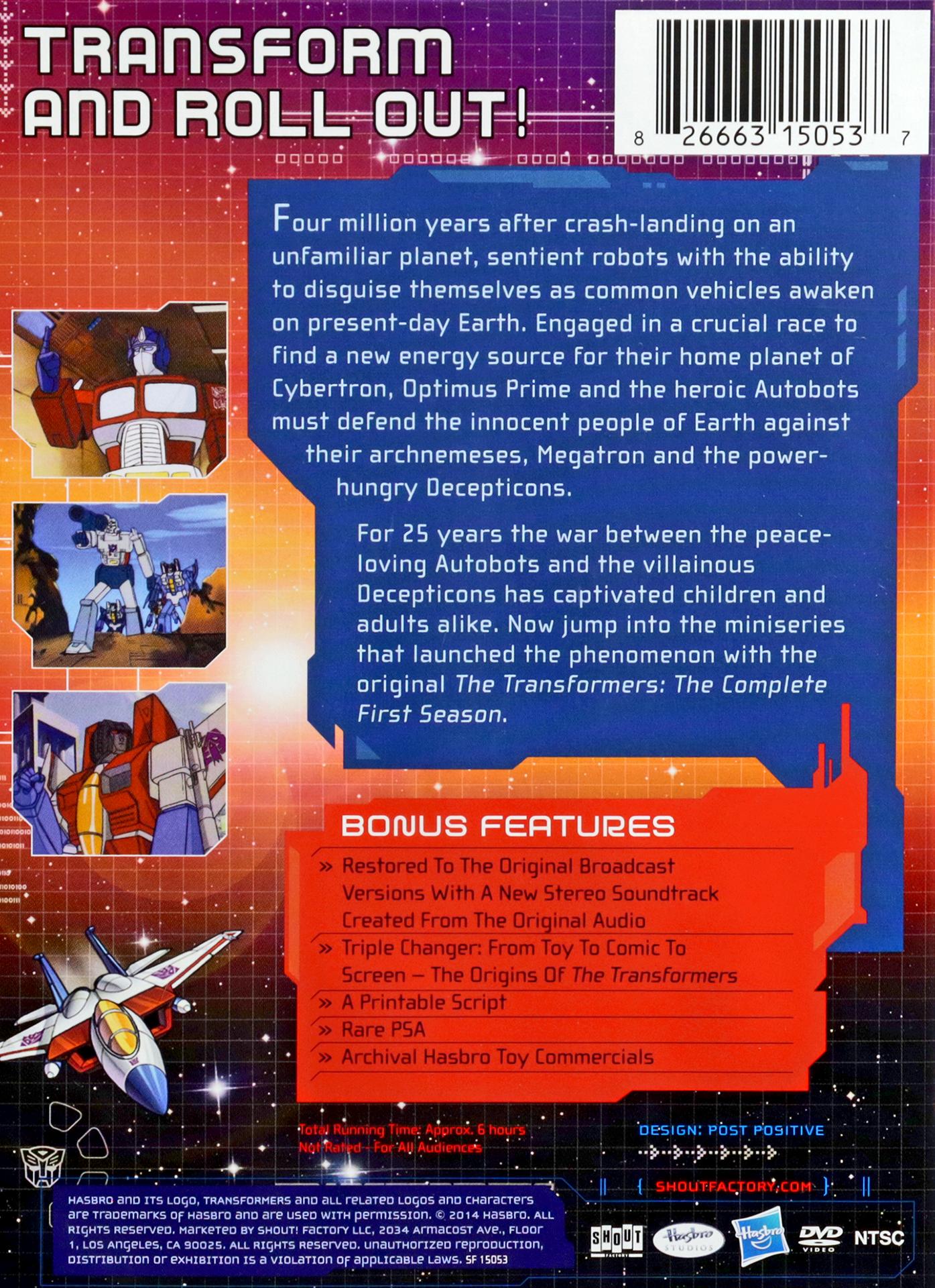 TRANSFORMERS: The Complete First Season - HamiltonBook.com