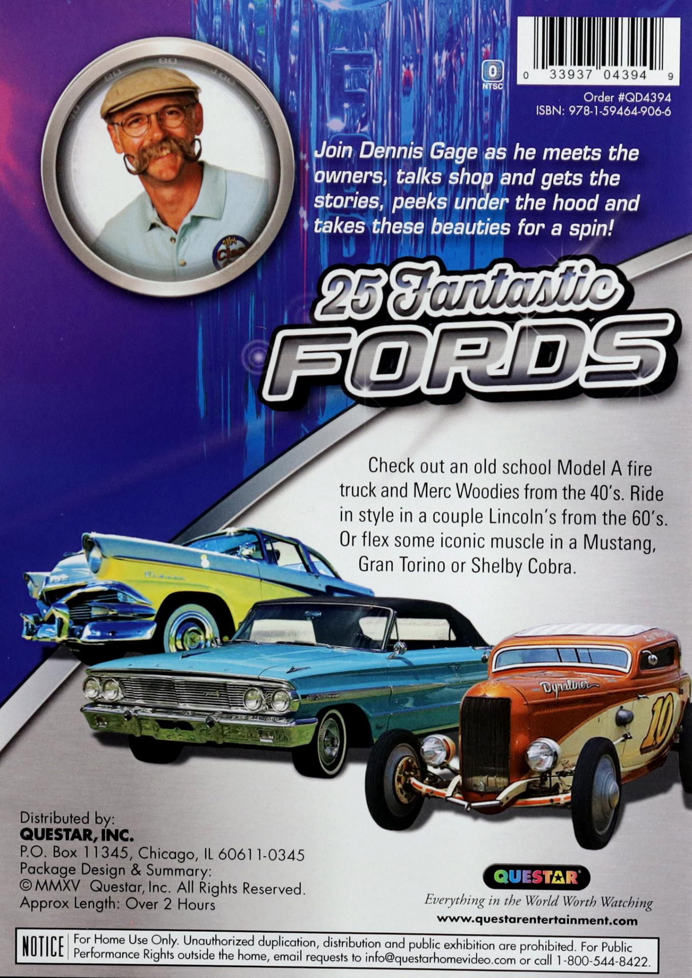 25 FANTASTIC FORDS: My Classic Car with Dennis Gage - HamiltonBook.com