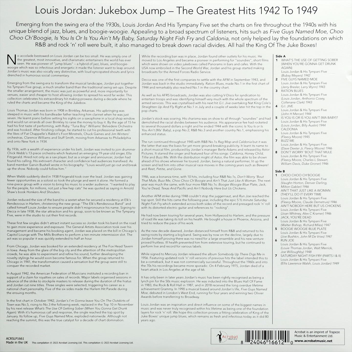 LOUIS JORDAN: Jukebox Jump - HamiltonBook.com