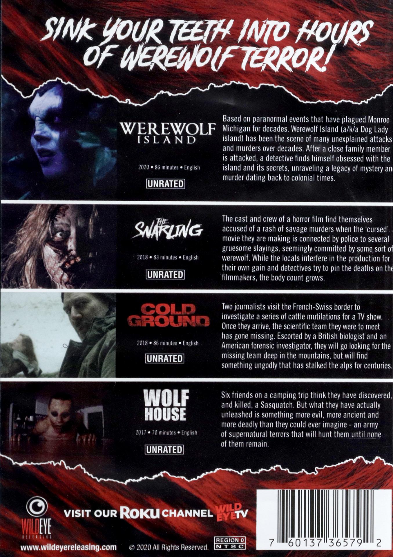 WEREWOLF ATTACK PACK: Werewolf Island / The Snarling / Cold Ground ...