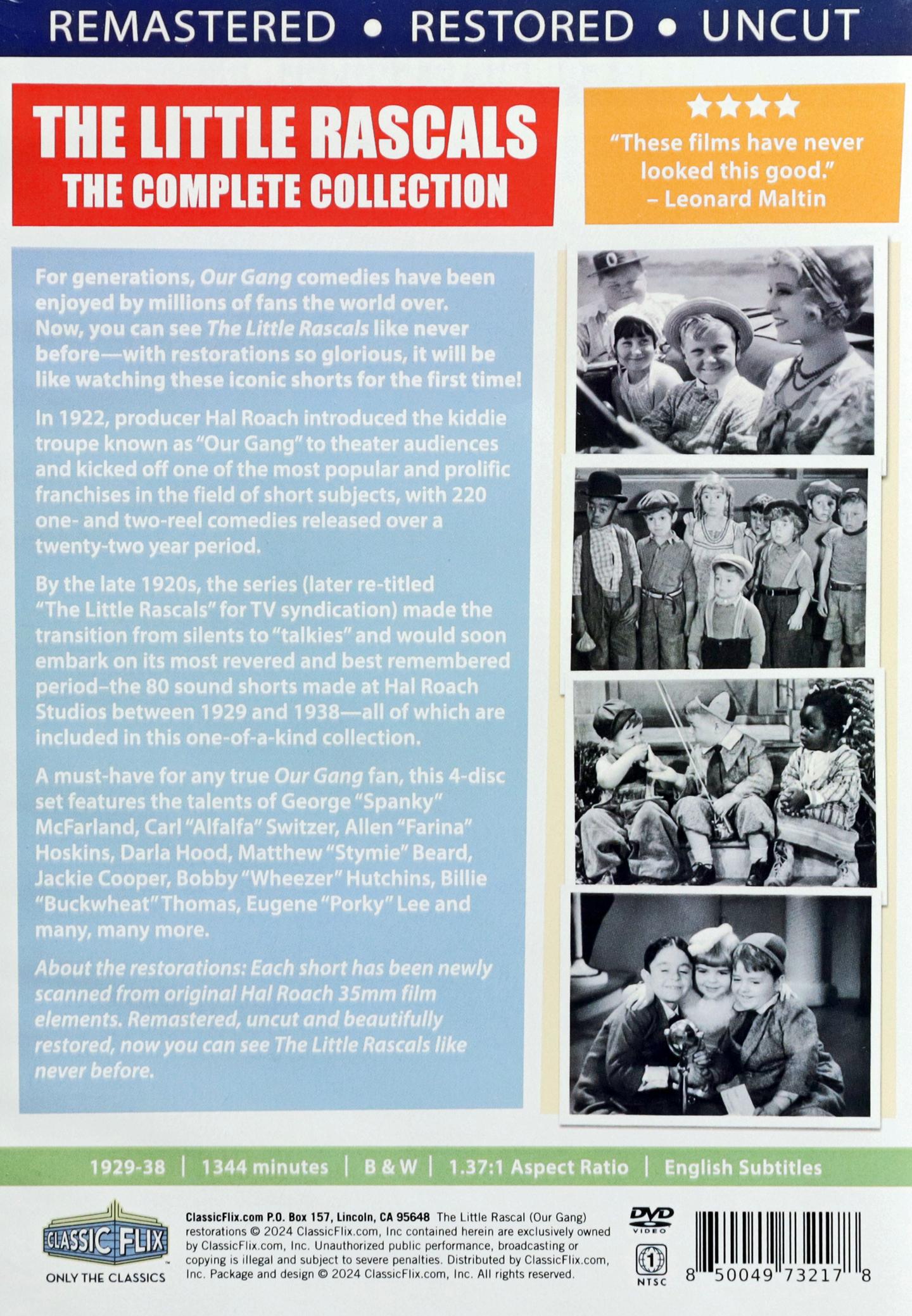 THE LITTLE RASCALS: The Complete Collection - HamiltonBook.com