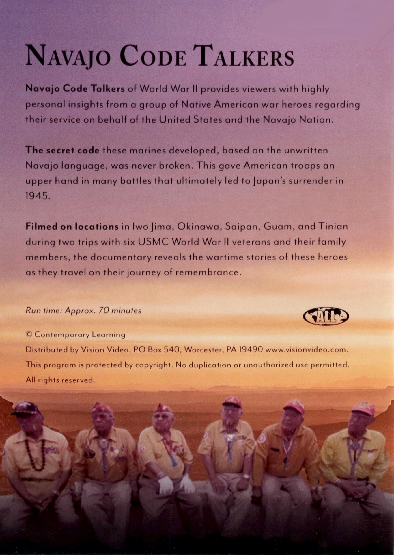 NAVAJO CODE TALKERS OF WORLD WAR II - HamiltonBook.com