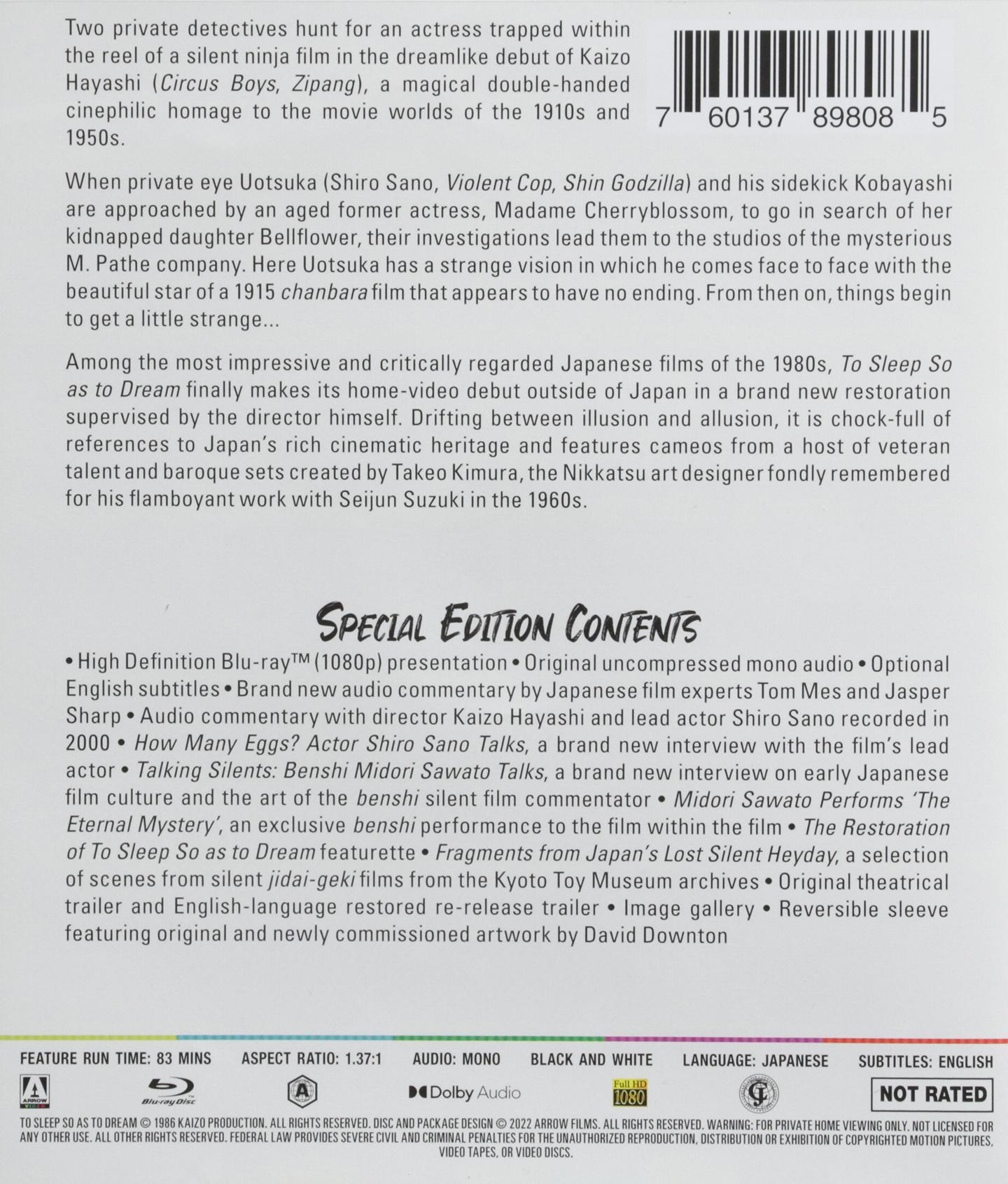 TO SLEEP SO AS TO DREAM - HamiltonBook.com