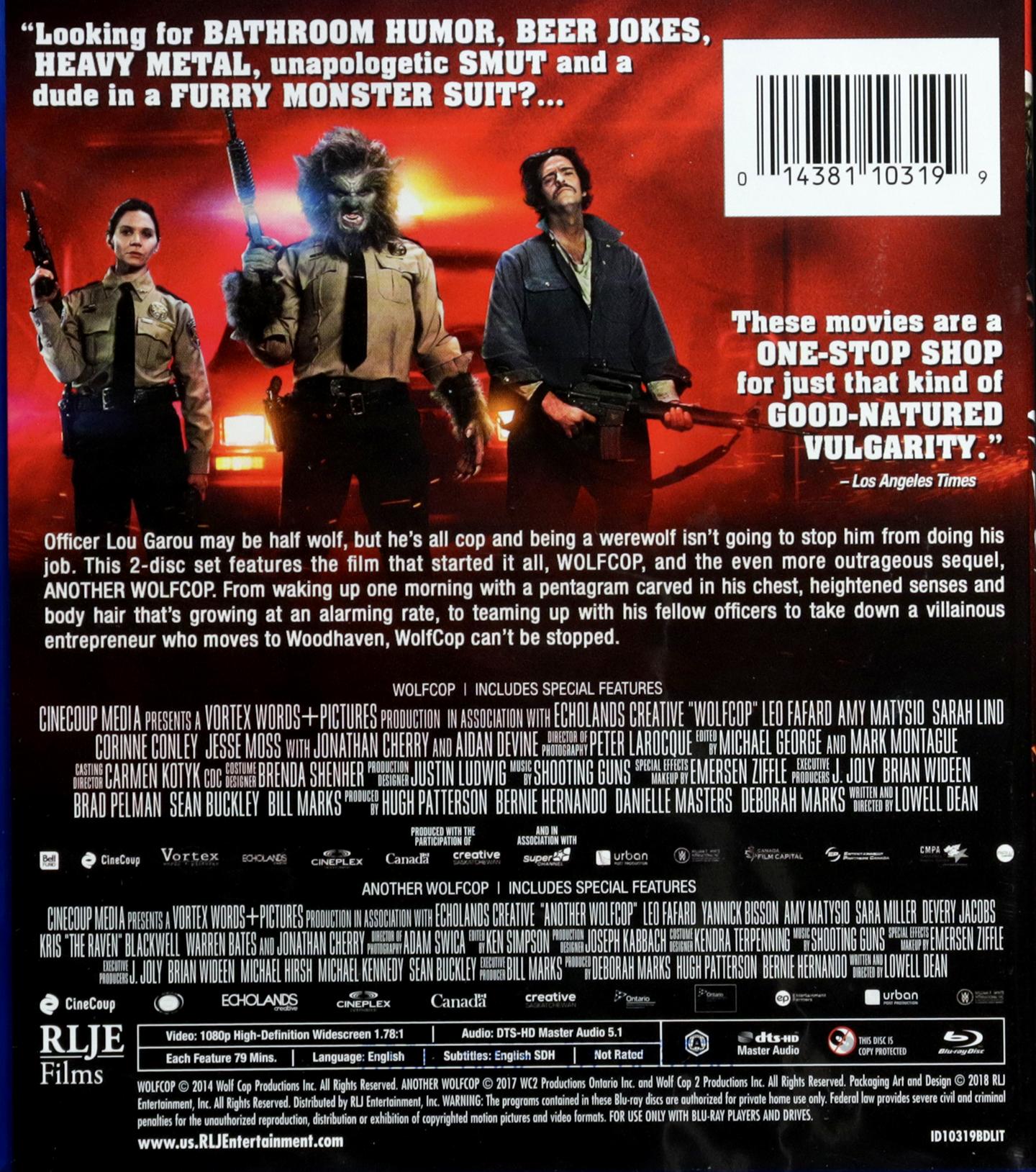 WOLFCOP WOLFPACK: 2-Film Collection - HamiltonBook.com