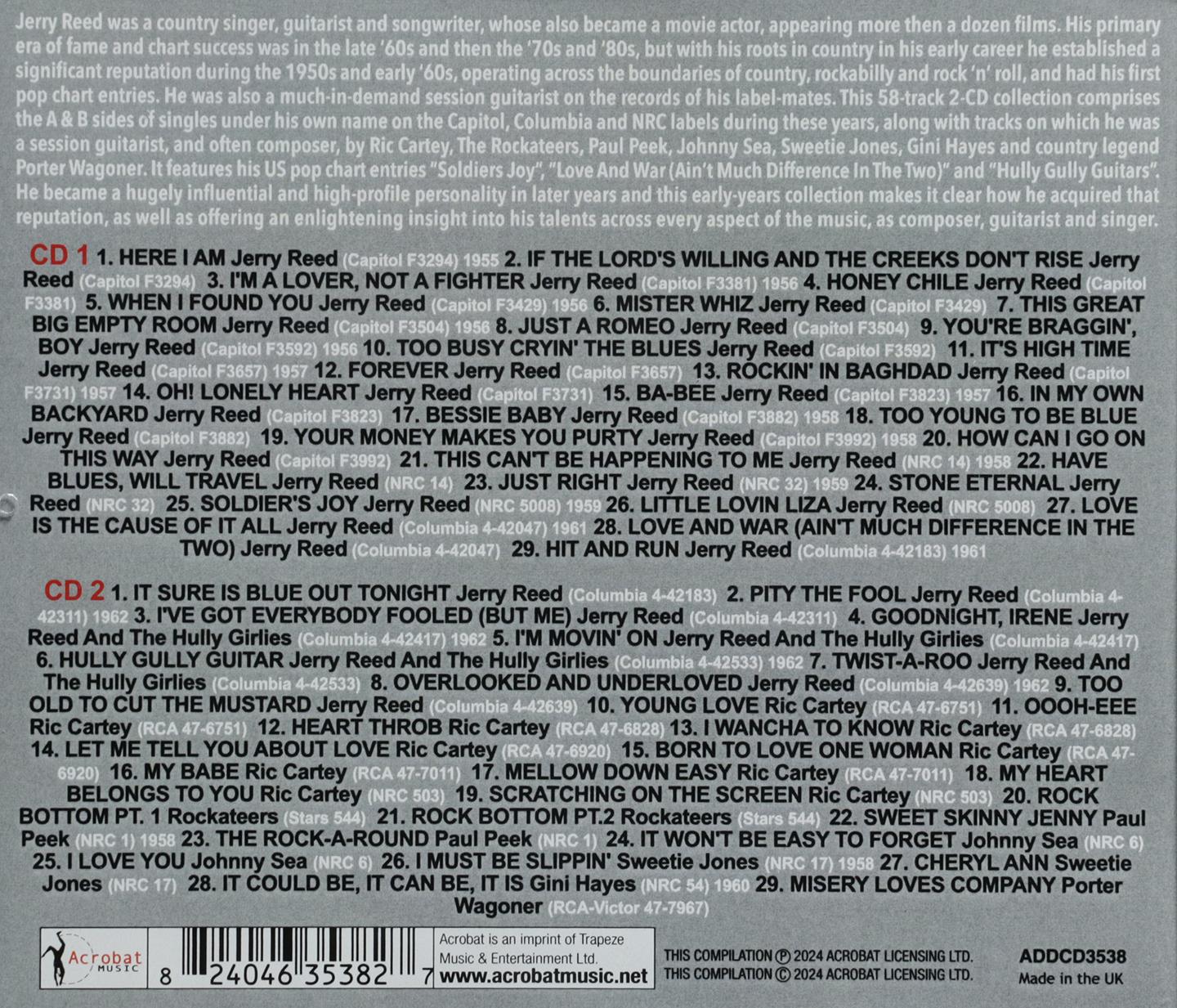 JERRY REED: Birth of a Legend - HamiltonBook.com