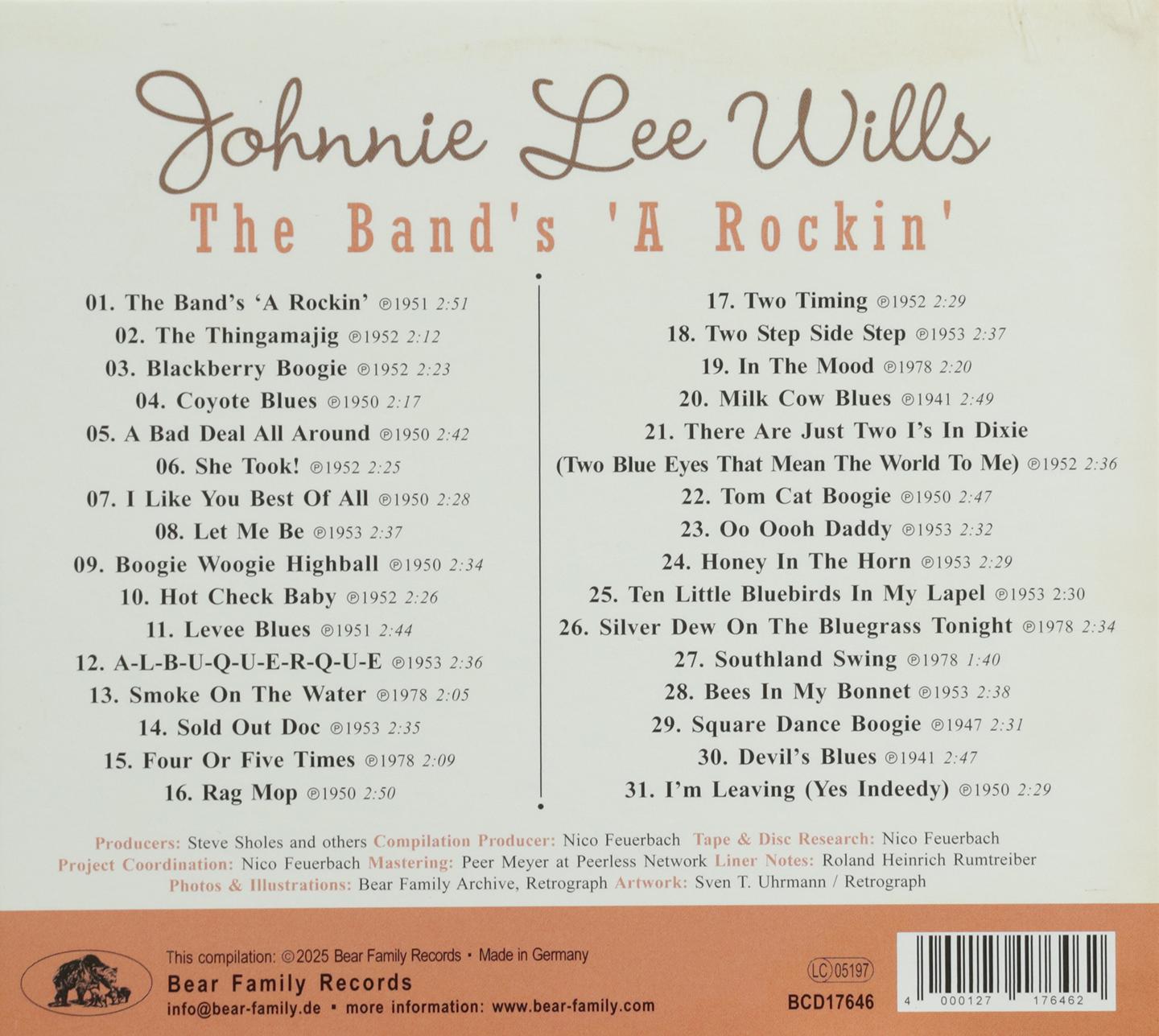 JOHNNIE LEE WILLIS: The Band's a Rockin' - HamiltonBook.com