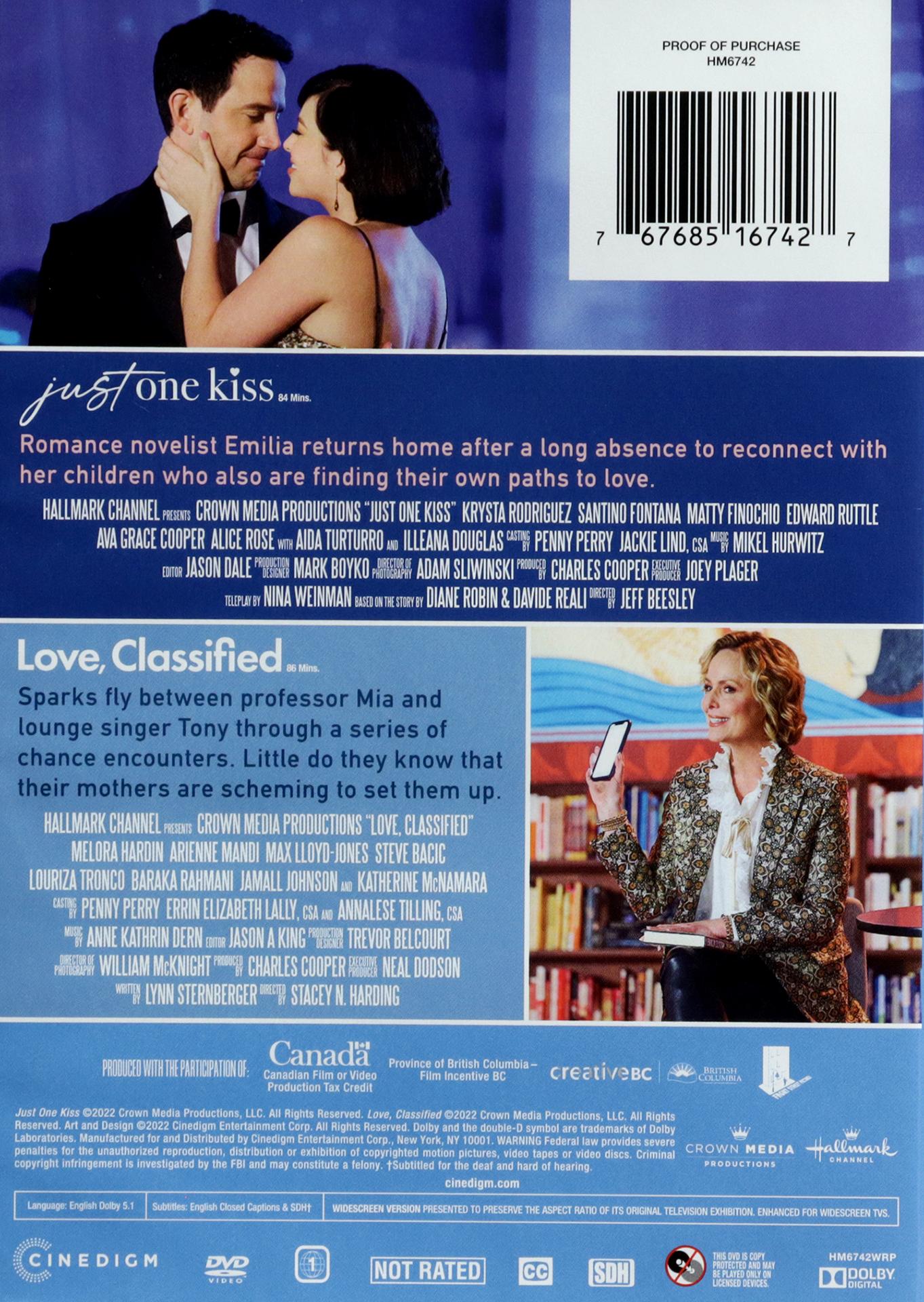 JUST ONE KISS / LOVE, CLASSIFIED - HamiltonBook.com