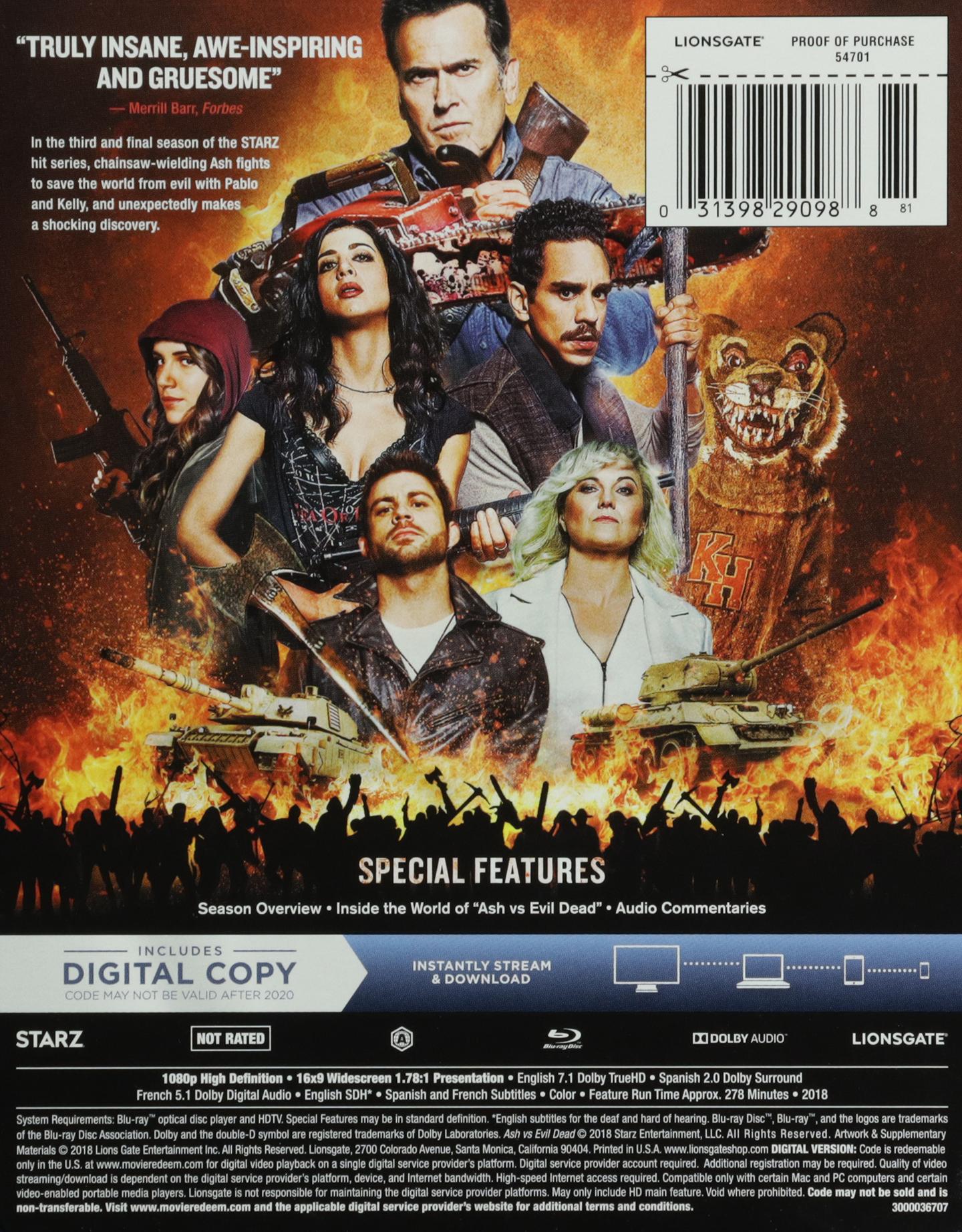 ASH VS. EVIL DEAD: The Complete Third Season - HamiltonBook.com