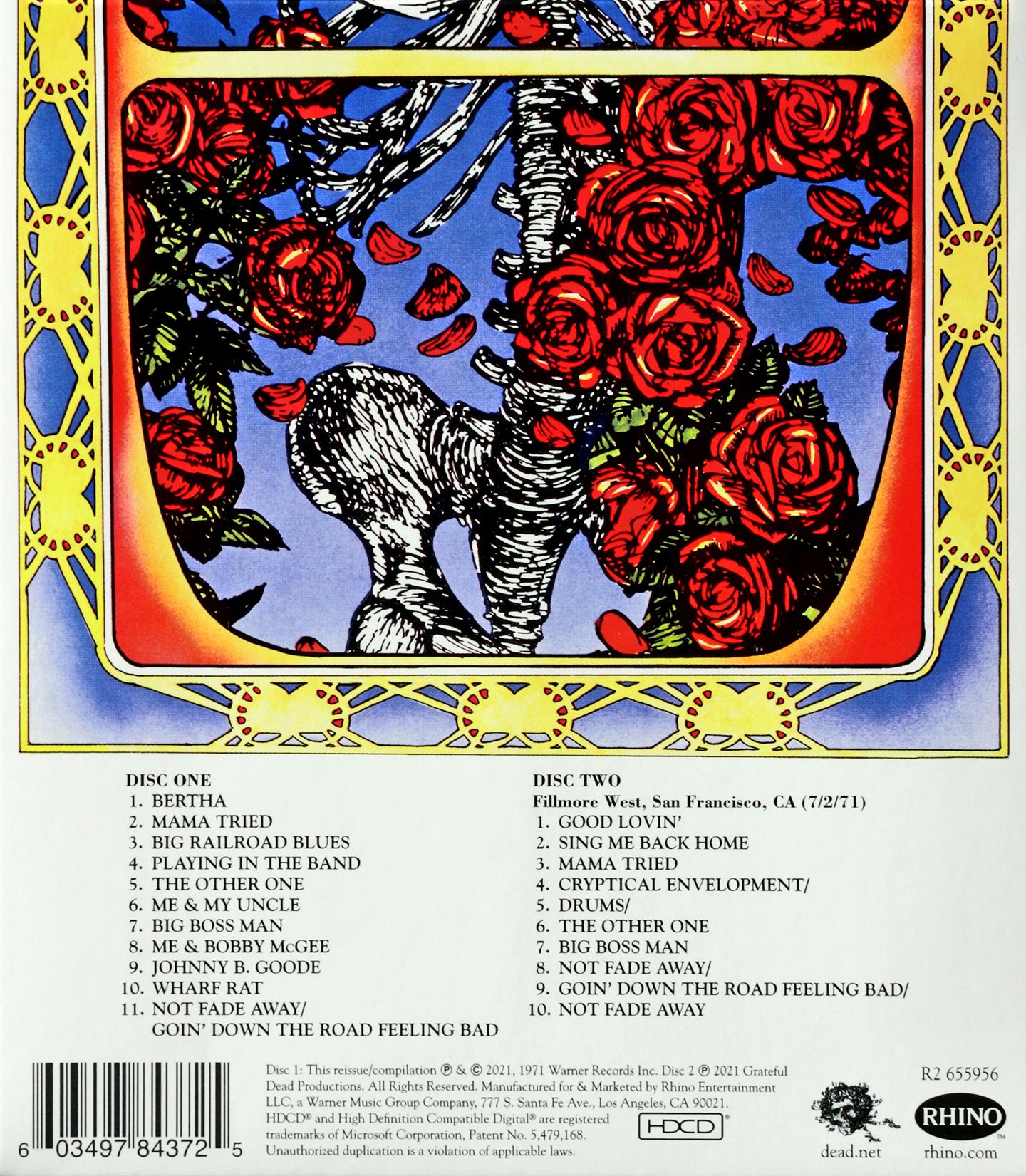 GRATEFUL DEAD: Skull & Roses - HamiltonBook.com