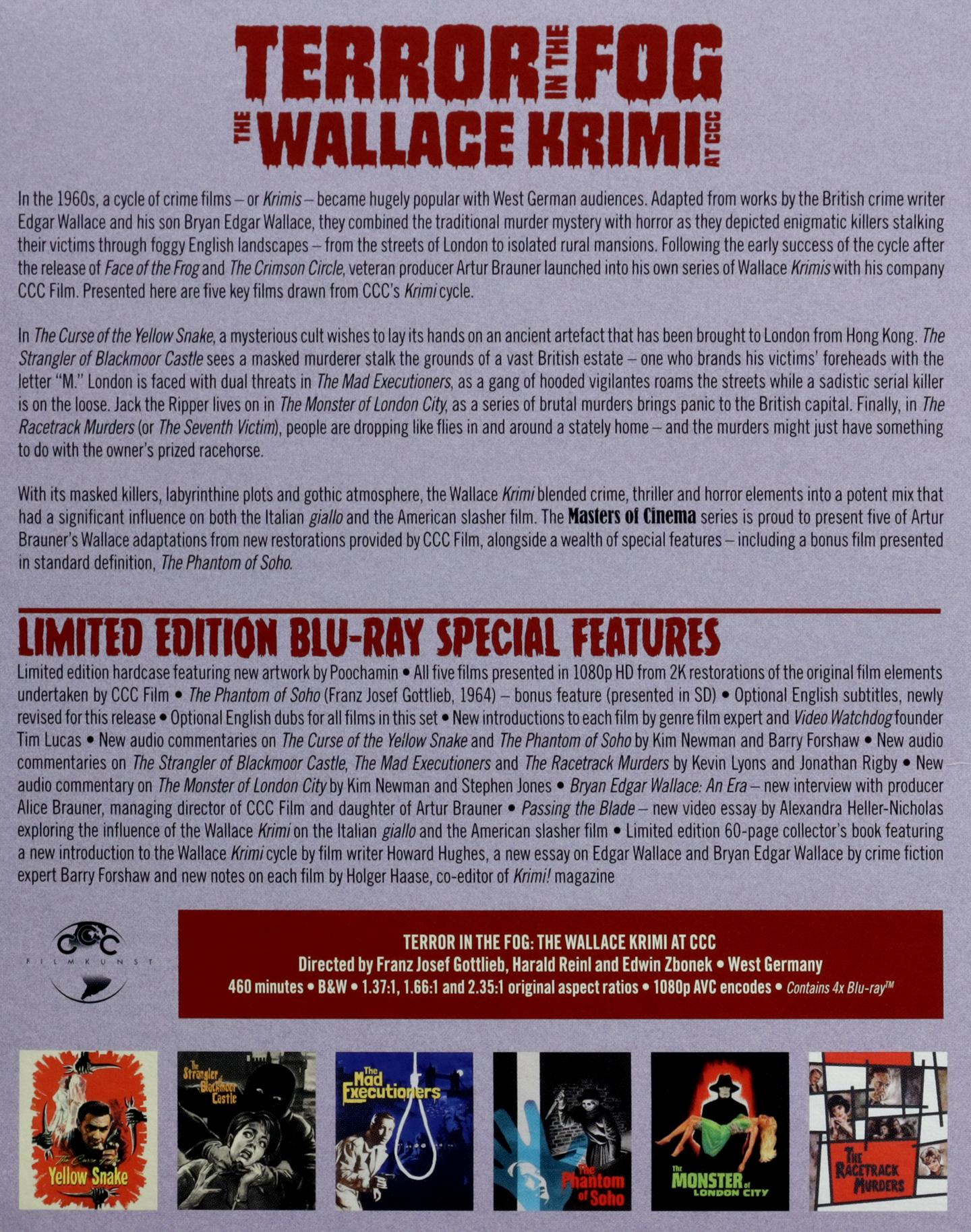 TERROR IN THE FOG: The Wallace Krimi at CCC - HamiltonBook.com