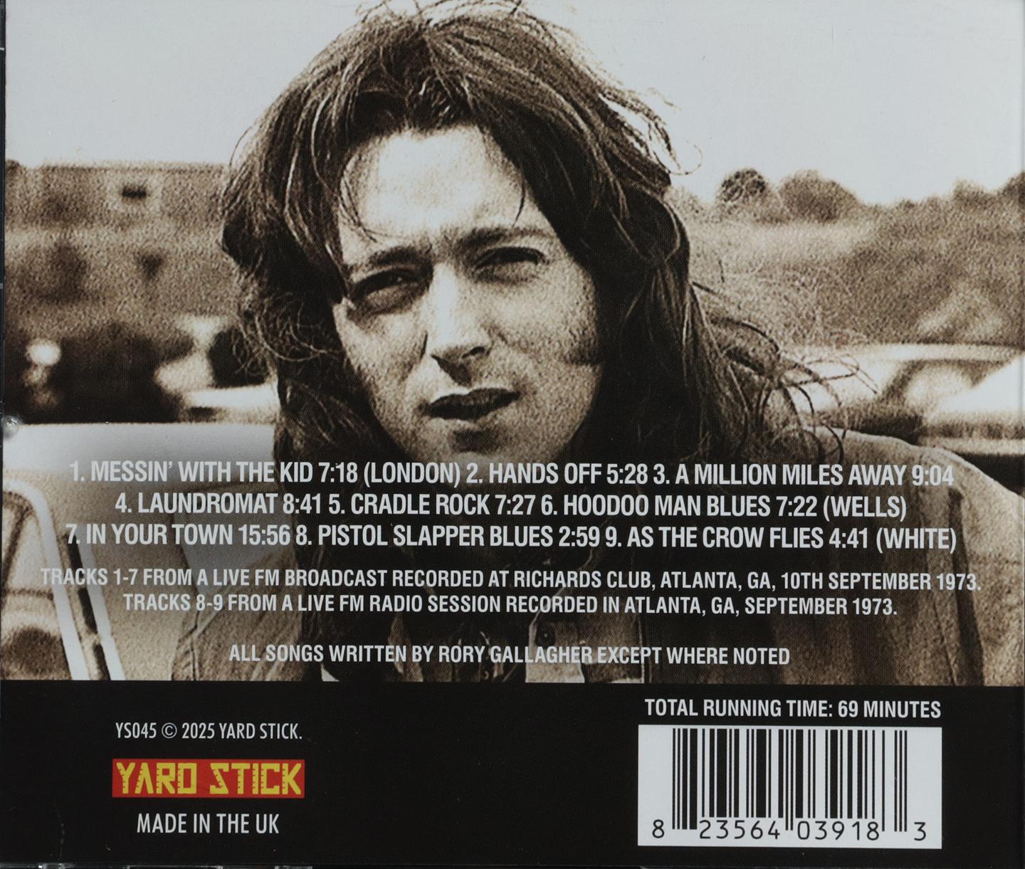 RORY GALLAGHER: Atlanta 1973 - HamiltonBook.com