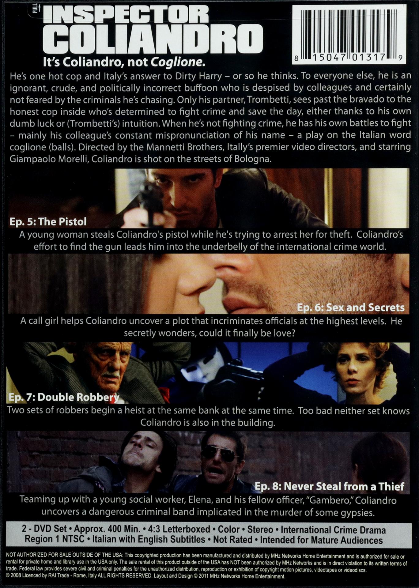 INSPECTOR COLIANDRO: Episodes 5-8 - HamiltonBook.com