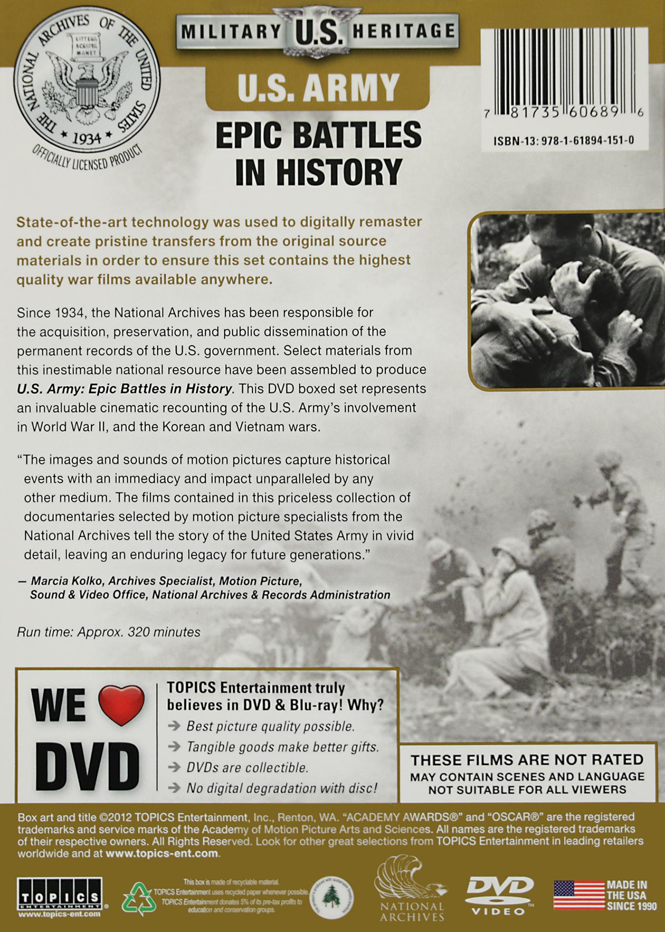U.S. ARMY: Epic Battles in History - HamiltonBook.com