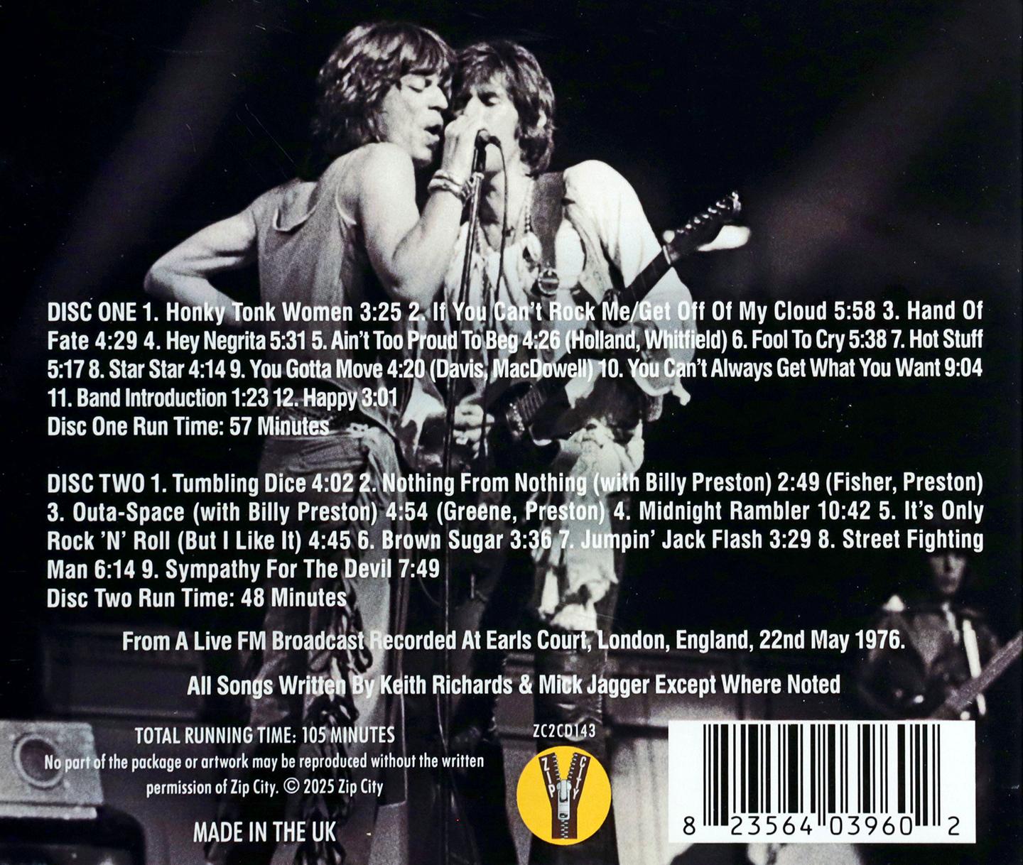 THE ROLLING STONES: Earls Court 1976 - HamiltonBook.com