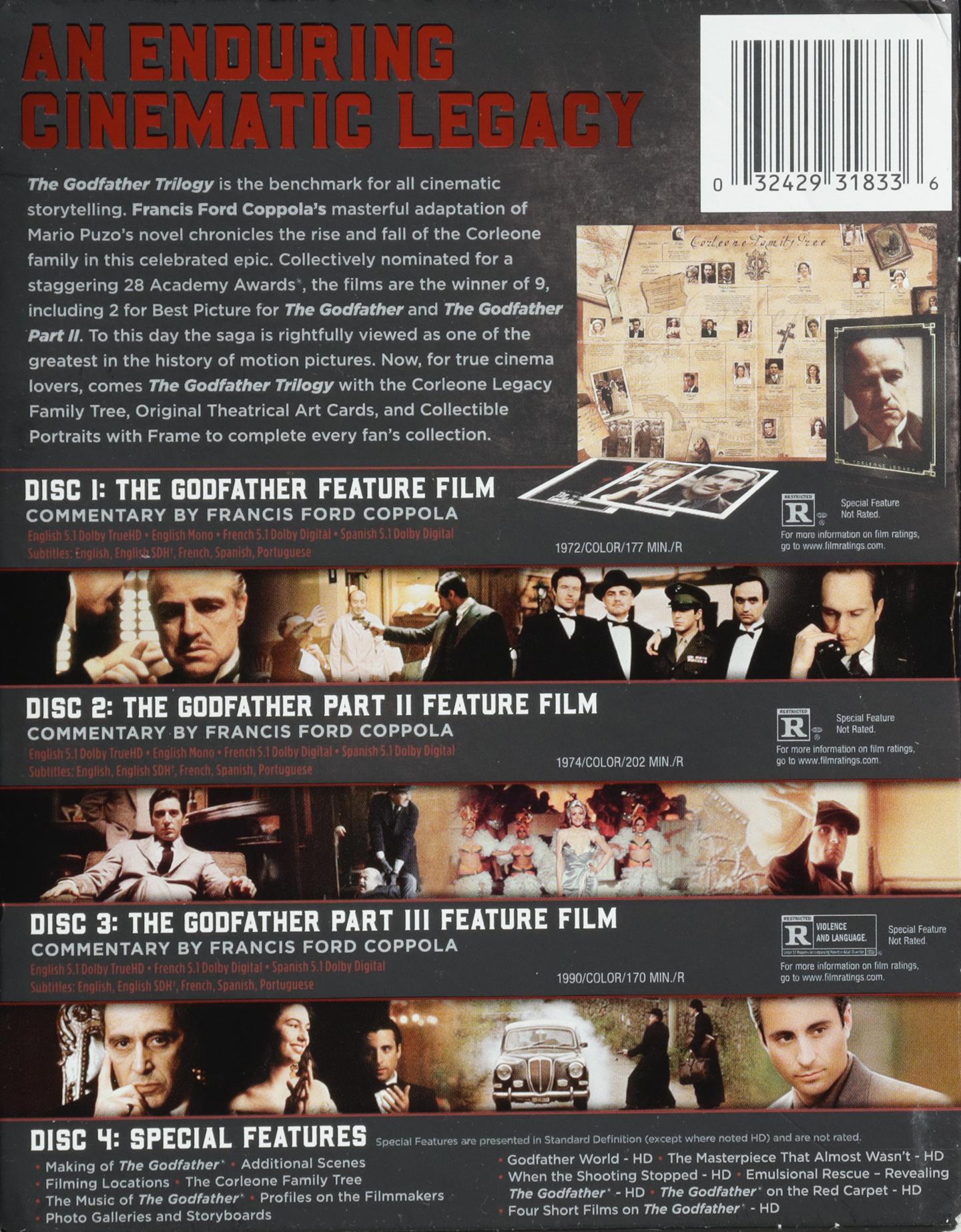THE GODFATHER TRILOGY: Corleone Legacy Edition - HamiltonBook.com