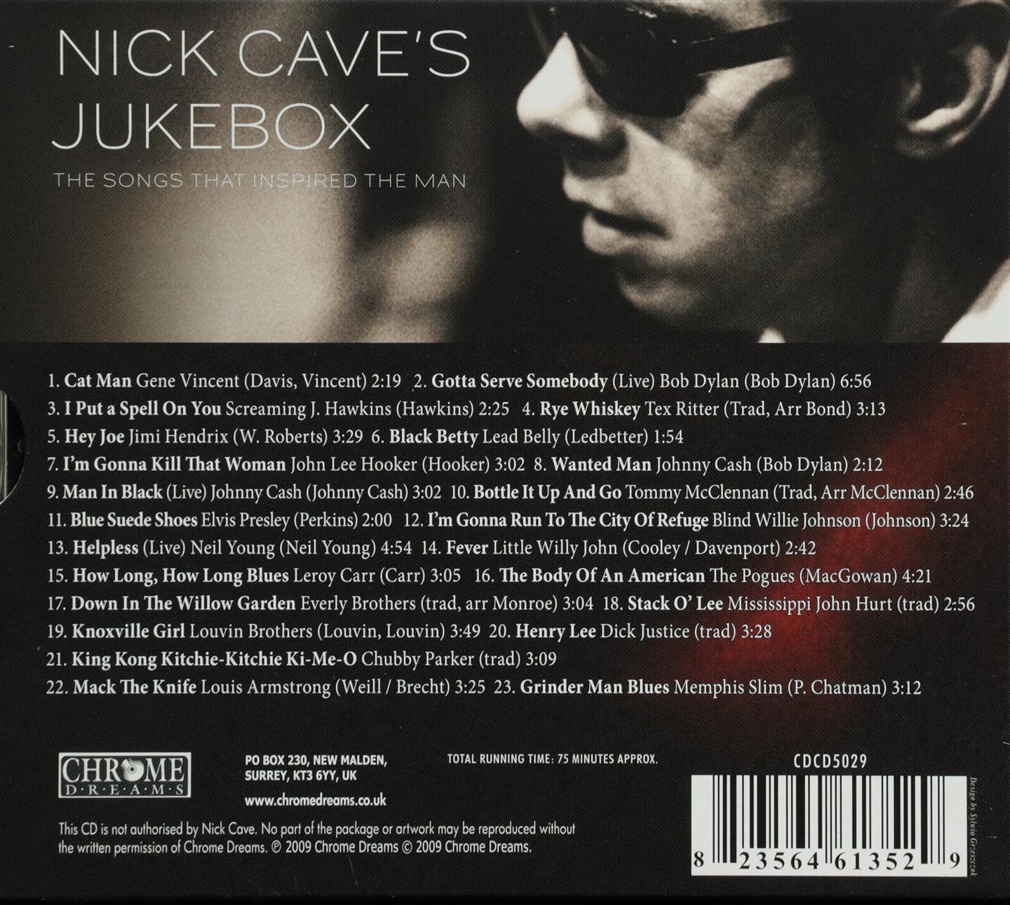 NICK CAVE'S JUKEBOX - HamiltonBook.com