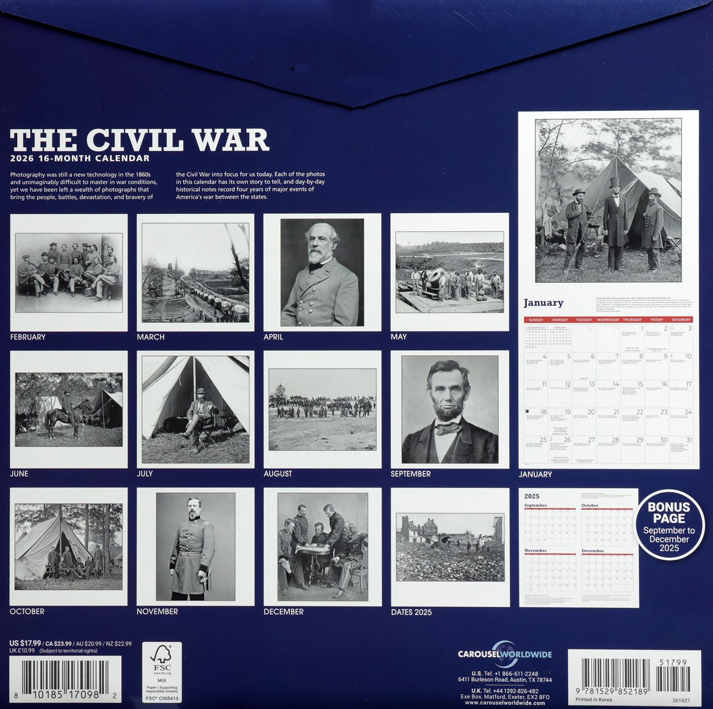 2026 CIVIL WAR DAILY FACTS CALENDAR - HamiltonBook.com