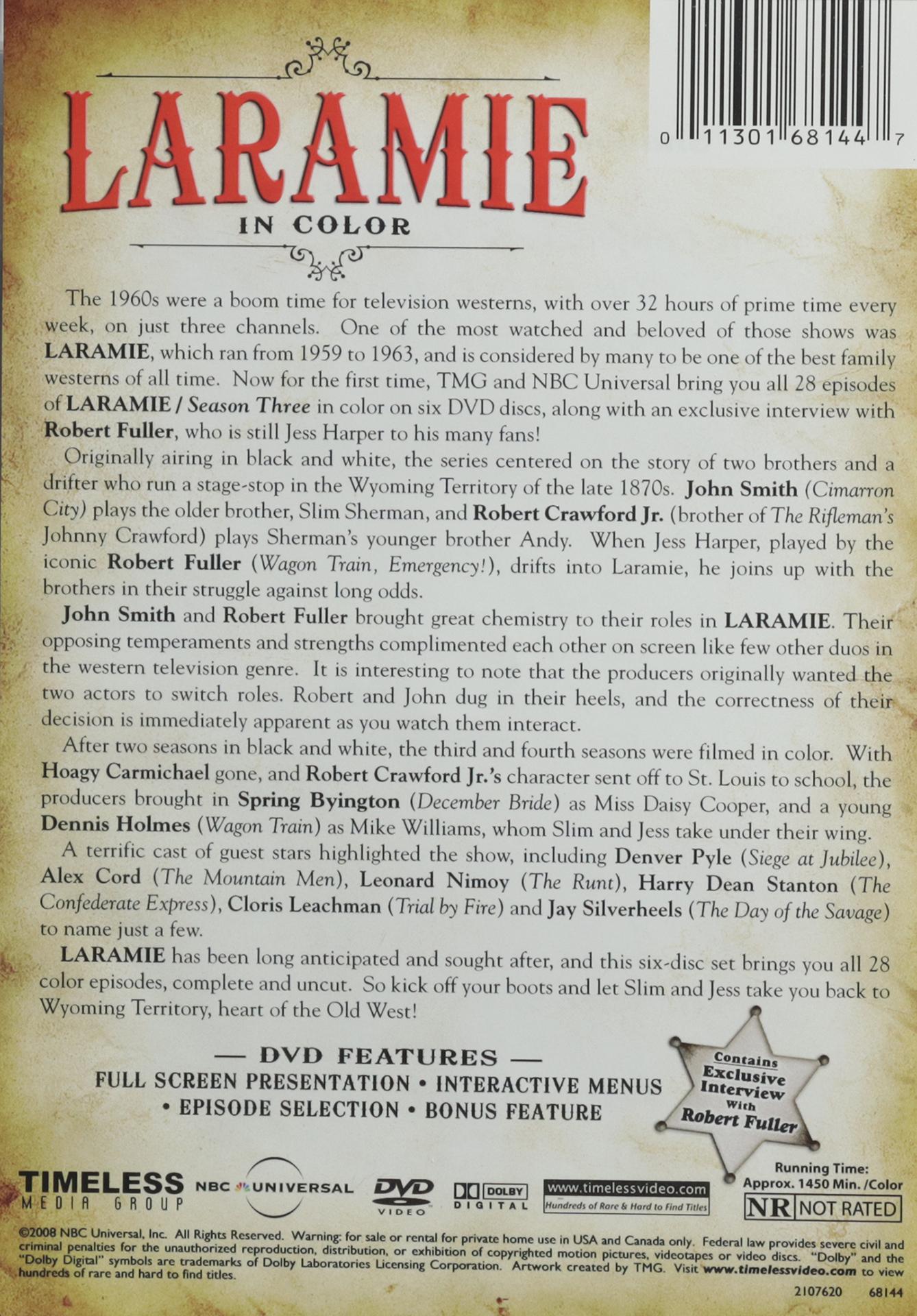 LARAMIE: The Third Season - HamiltonBook.com