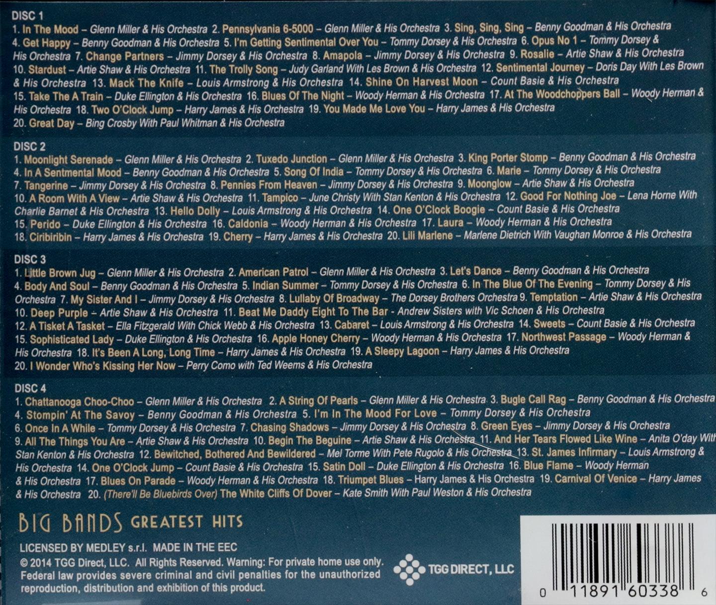 BIG BANDS GREATEST HITS - HamiltonBook.com